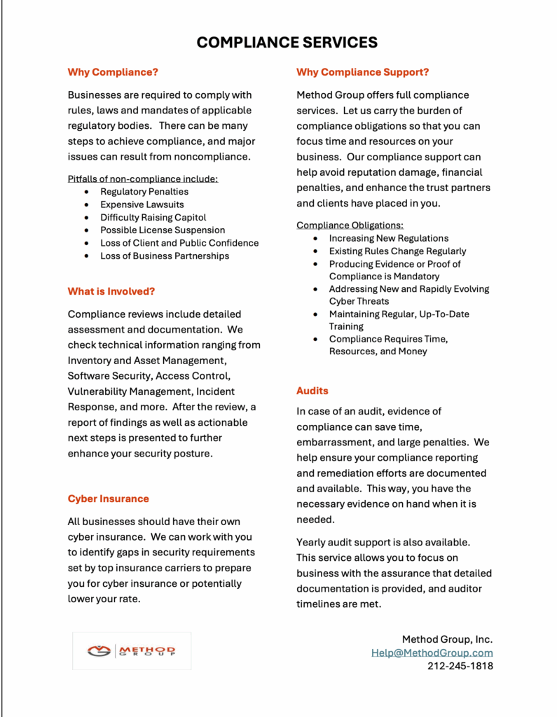 Compliance Services – Method Group
